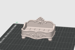 Art Nouveau Soap Dish - Soap Tray STL · Creative Fabrica