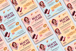 Beauty Class Flyer Template Graphic by creativeproduction.rrgraph ...
