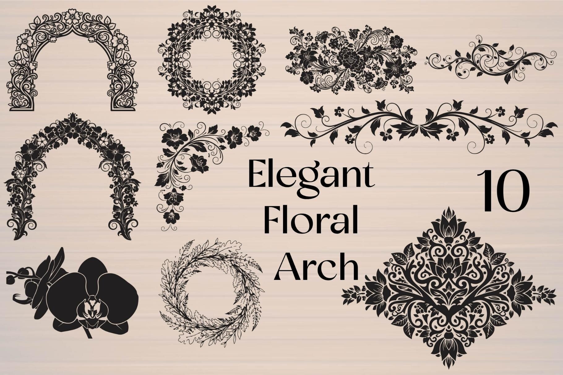 Elegant Floral Arch Graphic by Gfx_Store · Creative Fabrica