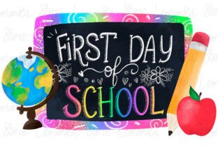FIrst Day of School PNG, Teacher Clipart Graphic by LemonkaStore ...