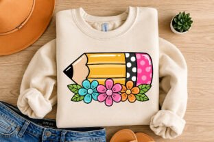 Floral Pencil Back to School Teacher PNG Graphic by LibbyWishes ...