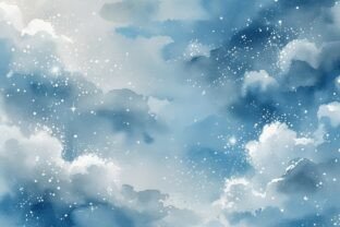 Free Watercolor Sky Sparkle Background Illustration par Cielora Arts ...