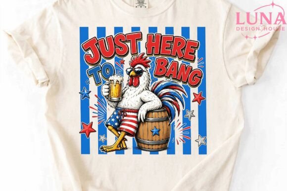 Funny 4th of July Rooster PNG Clipart Graphic by LunaDesignHouse ...