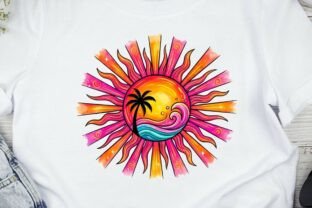 Retro Tropical Beach Sun PNG Graphic by ArtbyCrystalJennings · Creative ...