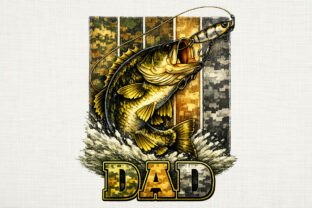 Camo Bass Fishing Dad PNG Graphic by TrendyCreative · Creative Fabrica