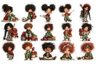 Cute Back to School PNG Clipart Graphic by Nicolle's Colorful Art ...