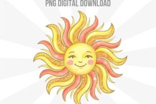 Cute Watercolor Glitter Sun PNG Graphic by ArtbyCrystalJennings ...