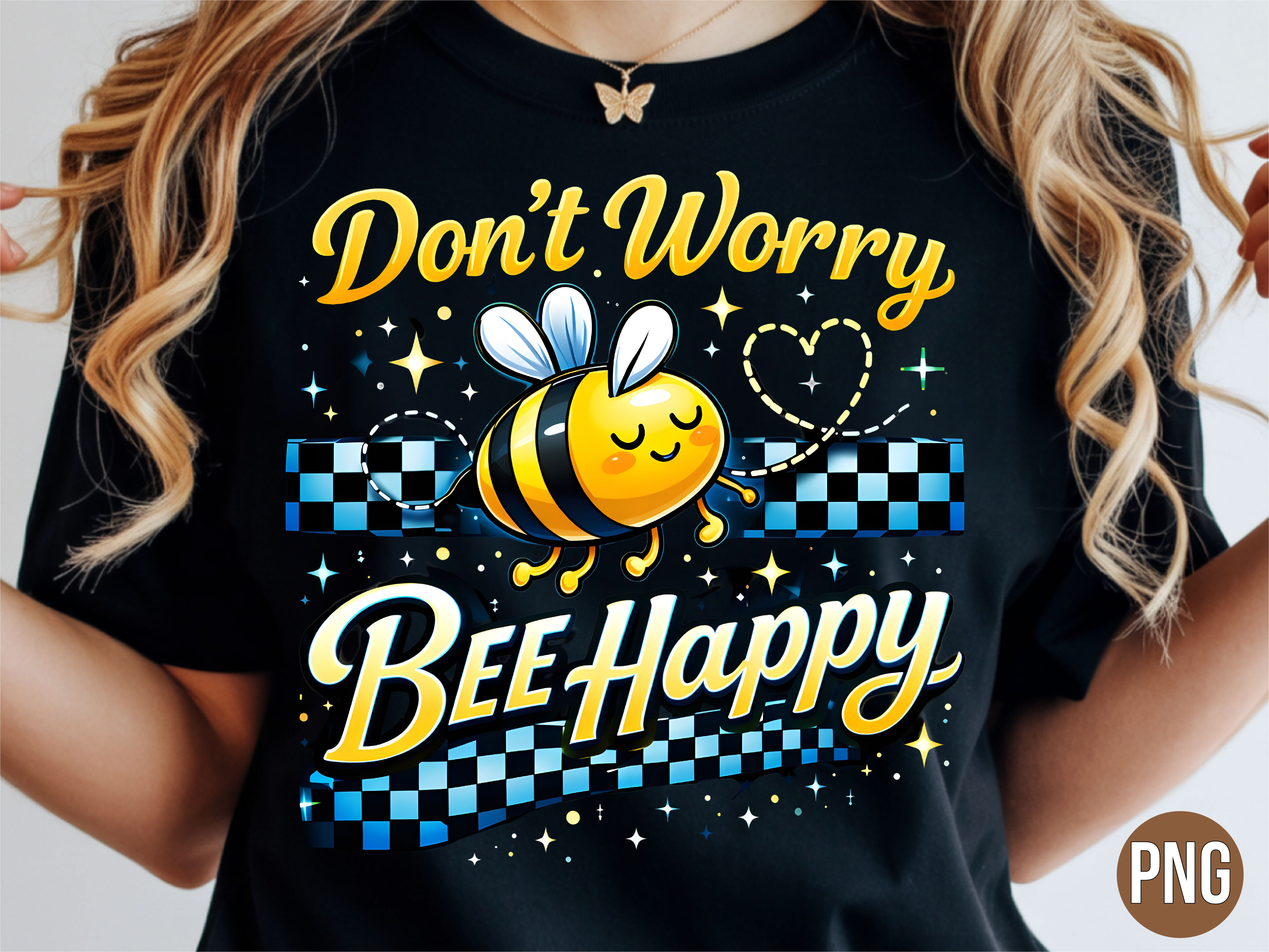 Dont Worry Honey Bee Happy PNG, Bee PNG Graphic by MOON CREATION ...