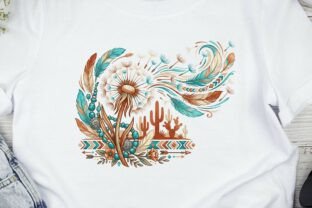 Feather Boho Western Dandelion PNG Graphic by ArtbyCrystalJennings · Creative Fabrica