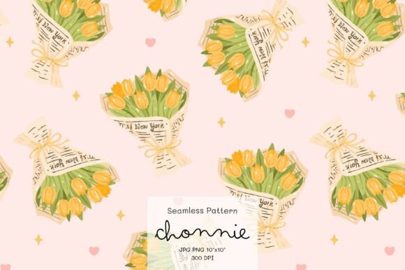 New York Bookish Seamless Pattern Graphic by Chonnieartwork · Creative ...
