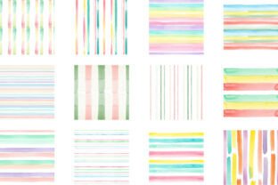 Pastel Watercolor Stripes Digital Paper Graphic by Designstock ...