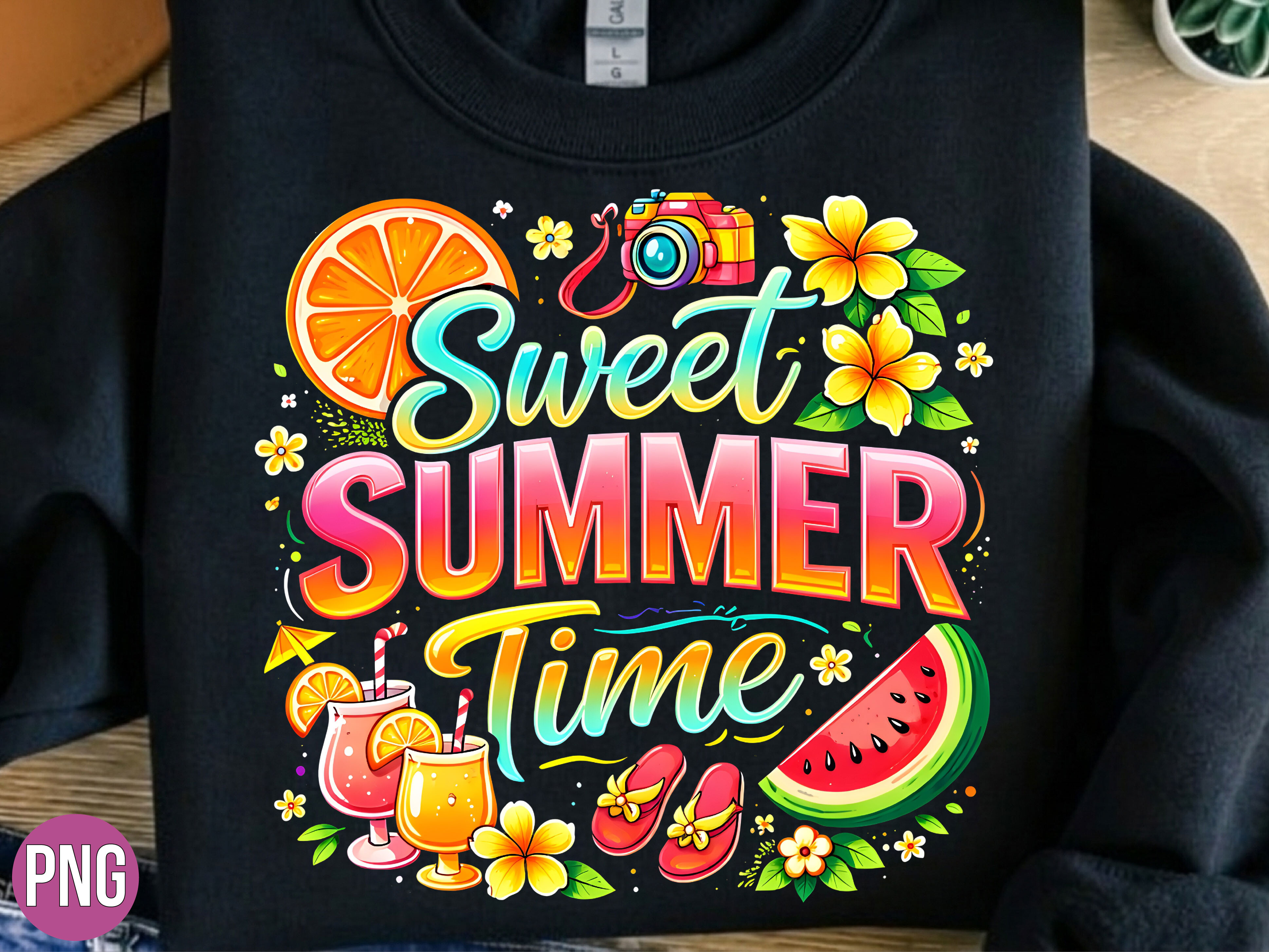 Sweet Summer Time Tropical Fruit PNG Graphic by Trendy Bee · Creative ...