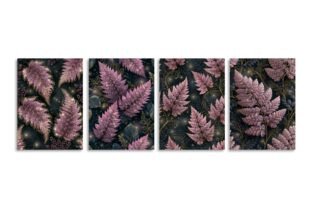 10 Ornate Mauve Fern Digital Paper Graphic by ashira.creations ...