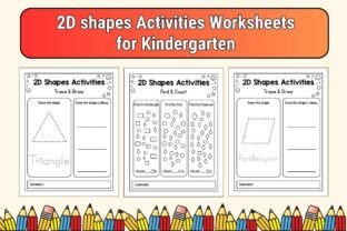 2d Shapes Worksheets for Kindergarten Graphic by TheStudyKits ...