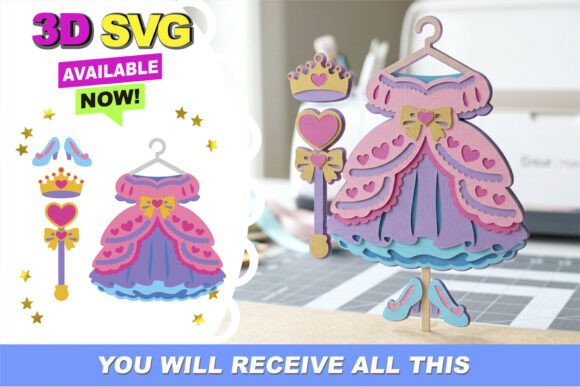 3D SVG Crafts: Stunning Printable 3D Paper Crafts and Cut Files