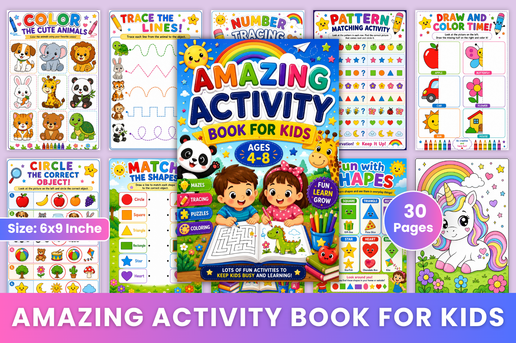 Amazing Activity Book for Kids Graphic by KDPMart · Creative Fabrica