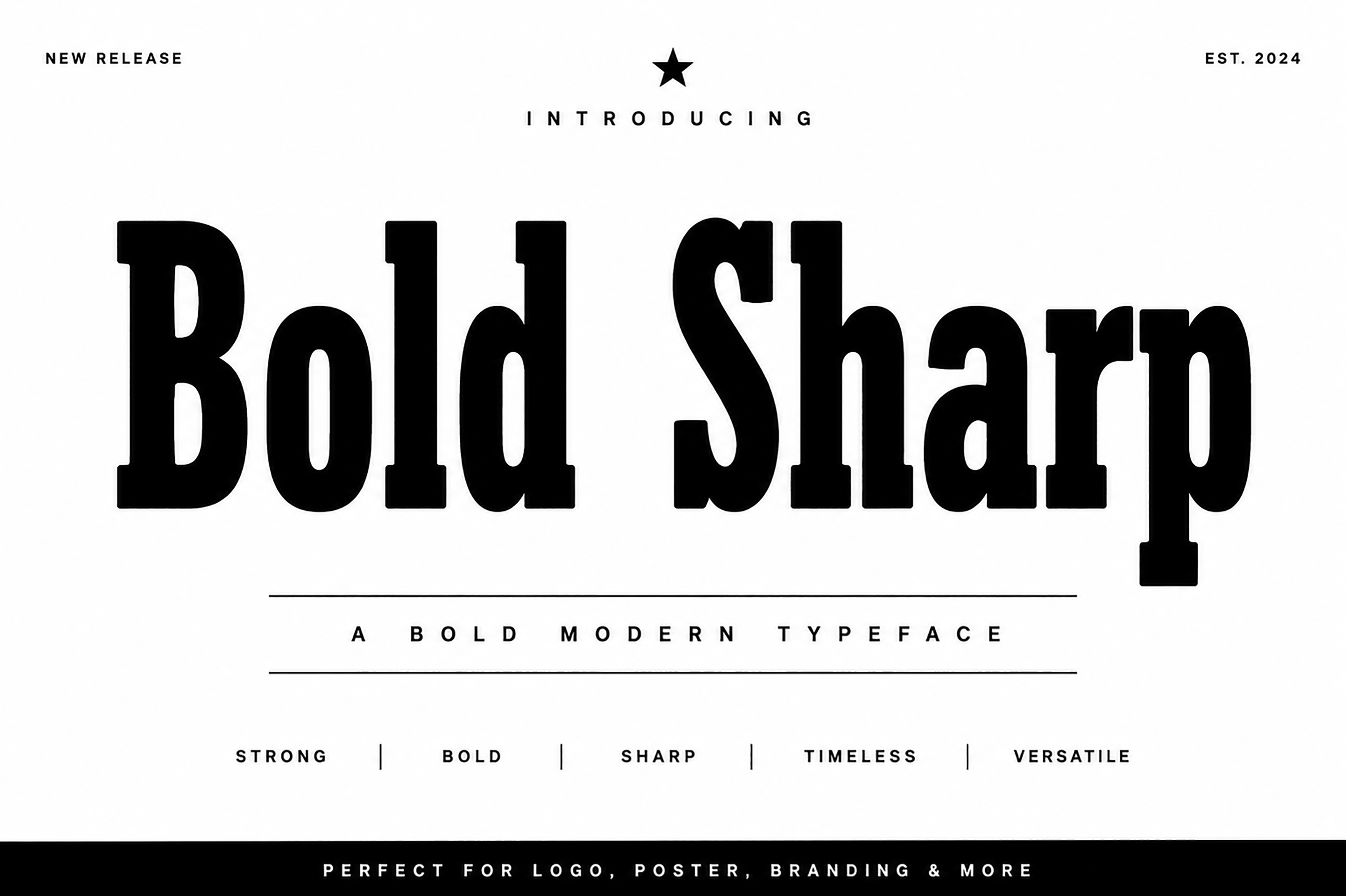 Bold Sharp Font by Bundle · Creative Fabrica