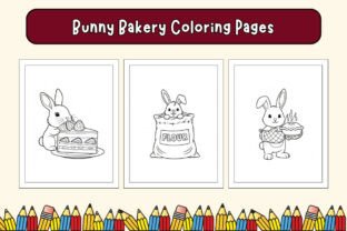 Bunny Bakery Coloring Pages Printable Graphic by TheStudyKits ...