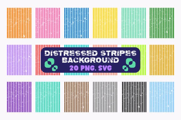 Distressed Stripes Background Bundle Graphic by RakibS · Creative Fabrica