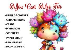 Fuzzy Cotton Candy Animals PNG Clipart Graphic by Print Magic ...