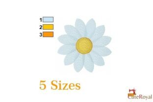 Pastel Daisy – Florentine Tatami Stitche · Creative Fabrica
