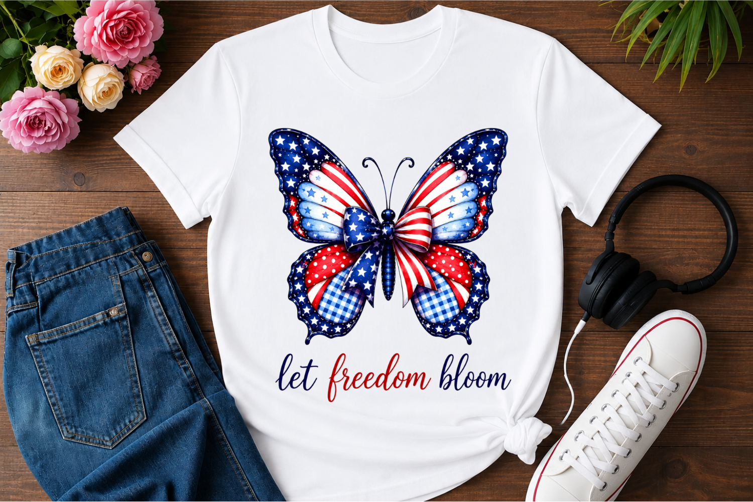 Patriotic Butterfly PNG Design Graphic by Design Wave · Creative Fabrica
