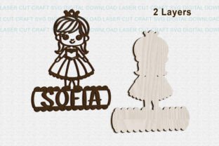 Princess Toddler Name Sign SVG Cut out Graphic by Cornelia · Creative ...