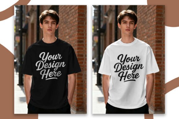 Realistic Streetwear T-Shirt Mockup PSD Graphic by entraineverse ...