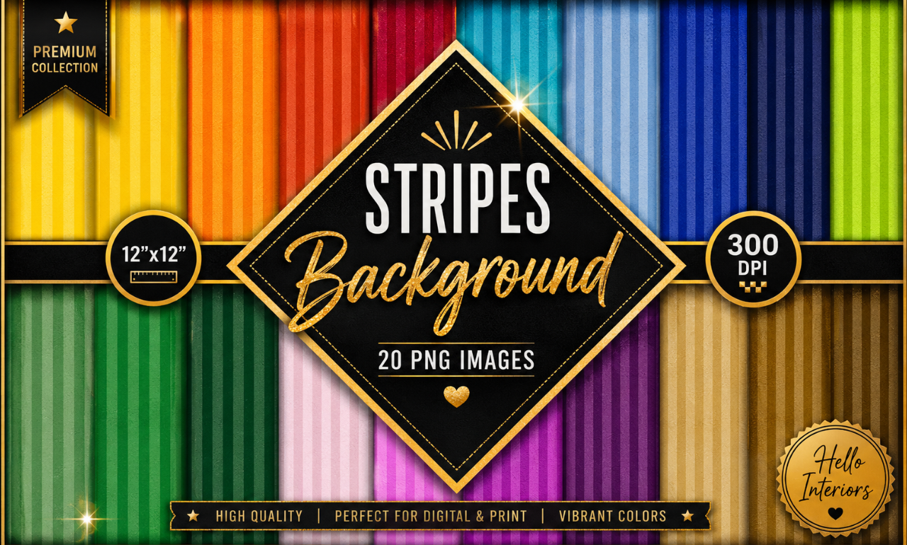 Stripe Background | 20 Digital Papers Graphic by Hello Interiors ...