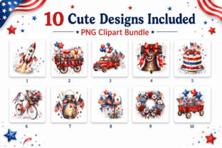 4th of July Watercolor Clipart Bundle Graphic by KHAMPOL SHOP DESIGN ...