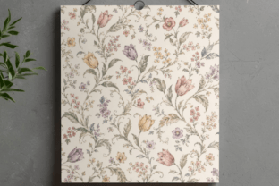 Antique Botanical Floral Seamless Patter Graphic by Craftcity ...