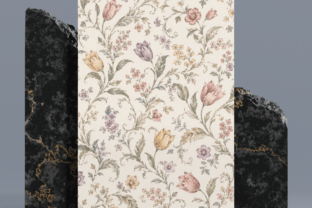 Antique Botanical Floral Seamless Patter Graphic by Craftcity ...