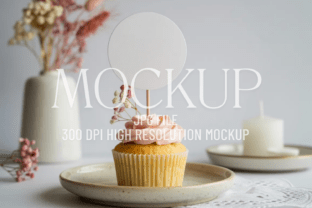 Baby Shower Minimal Gold Cupcake Topper Graphic by LoomCraft · Creative ...