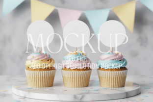 Baby Shower Minimal Gold Cupcake Topper Graphic by LoomCraft · Creative ...