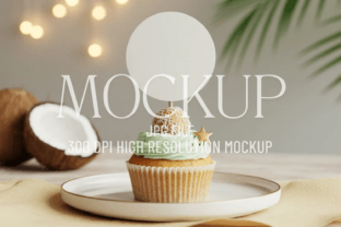 Birthday Blank White Dessert Mockup Graphic by LoomCraft · Creative Fabrica