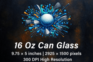 Blue Golf Ball Splatter 16oz Tumbler PNG Graphic by shimuakter0786 ...