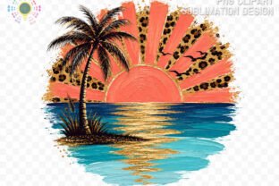 Boho Tropical Sunset Beach PNG Graphic by MICON DESIGNS · Creative Fabrica