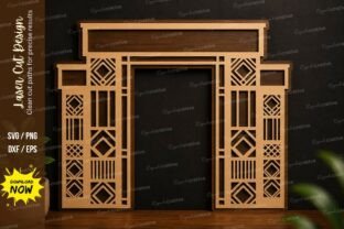 Decorative Archway Frame Laser Cut SVG · Creative Fabrica