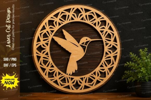 *Songbird Circle Frame Laser Cut SVG · Creative Fabrica