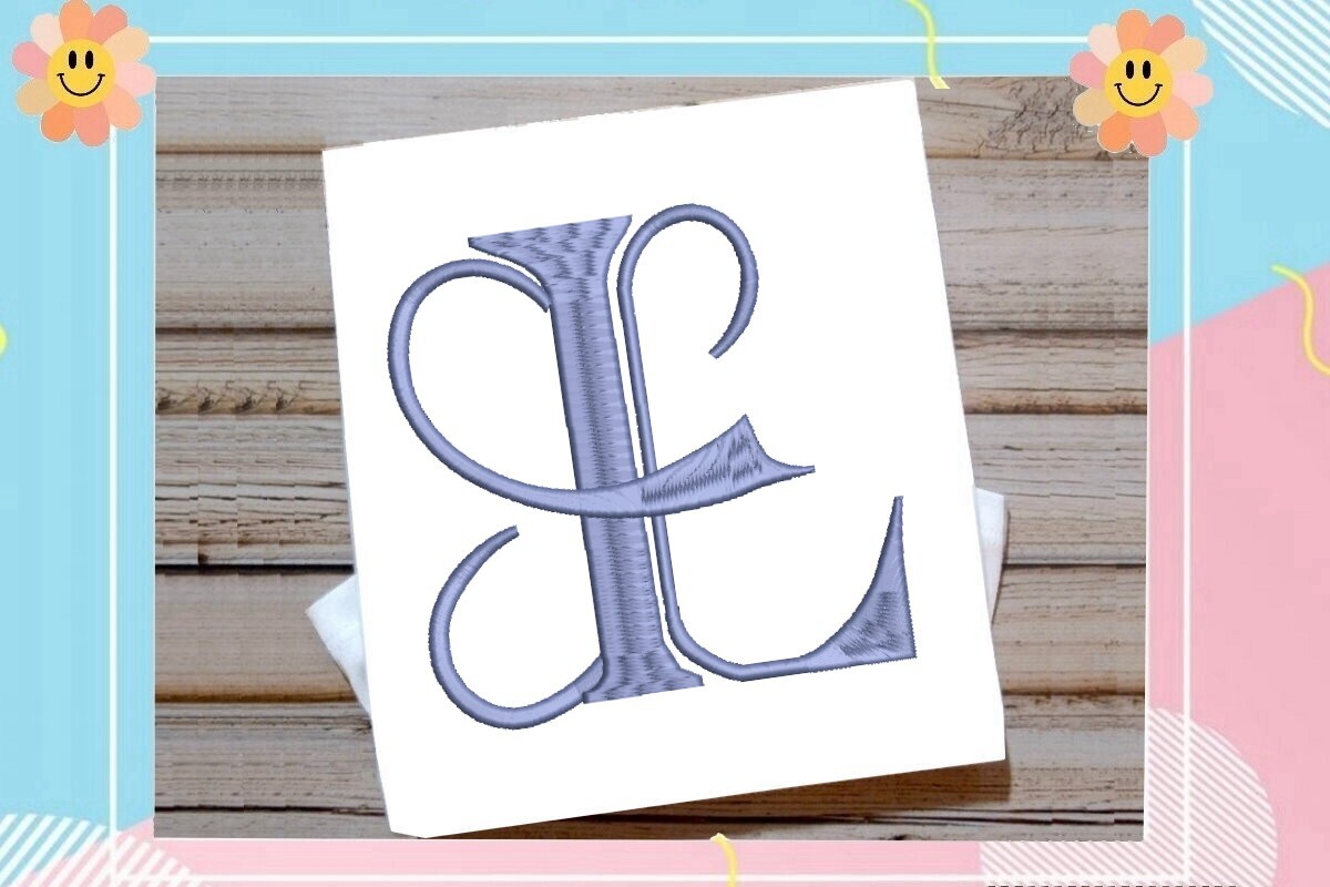Initial L Elegant Vintage Monogram · Creative Fabrica