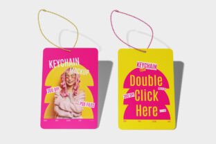 Keychain 3D Mockup Graphic by creativeproduction.rrgraph · Creative Fabrica