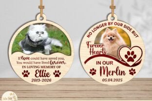 Pet Memorial Ornament Laser Cut File SVG · Creative Fabrica