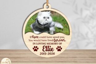 Pet Memorial Ornament Laser Cut File SVG · Creative Fabrica