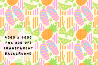 Preppy Summer Holiday Beach Pattern Graphic by Fatia hafida · Creative ...