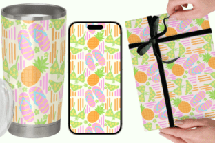 Preppy Summer Holiday Beach Pattern Graphic by Fatia hafida · Creative ...