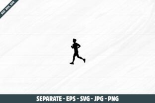 Running Man Svg, Man Running Silhouettes Graphic by Design_Lands ...