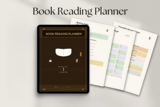 Book Reading Planner Printable Graphic by Rosy Studios · Creative Fabrica
