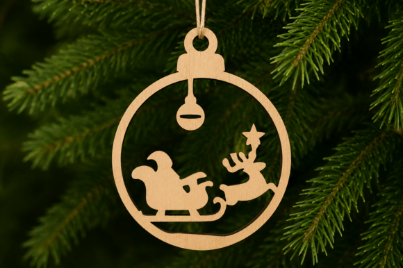 Christmas Door Corner SVG Laser Cut File · Creative Fabrica