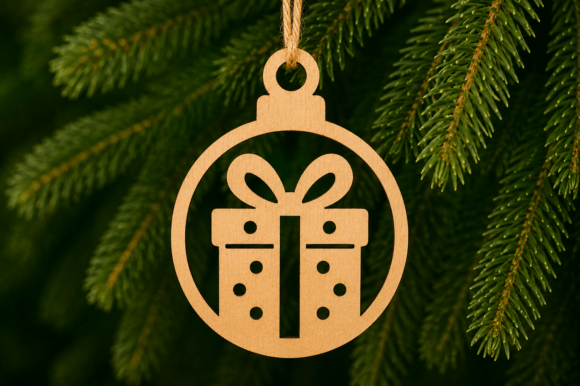 Christmas Ornament SVG, Laser Cut Design · Creative Fabrica
