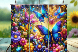 Colorful Magic Garden Flowers Tumbler Graphic by MAMA BEAR STORE ...